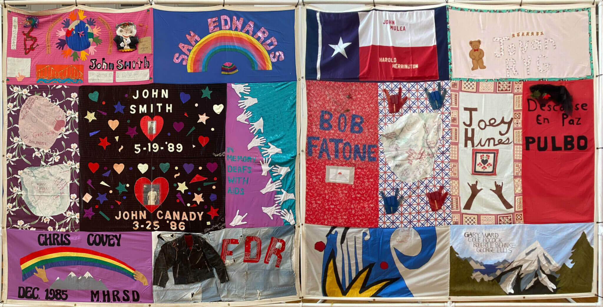 National AIDS Memorial Quilt on display at the National Deaf Life ...